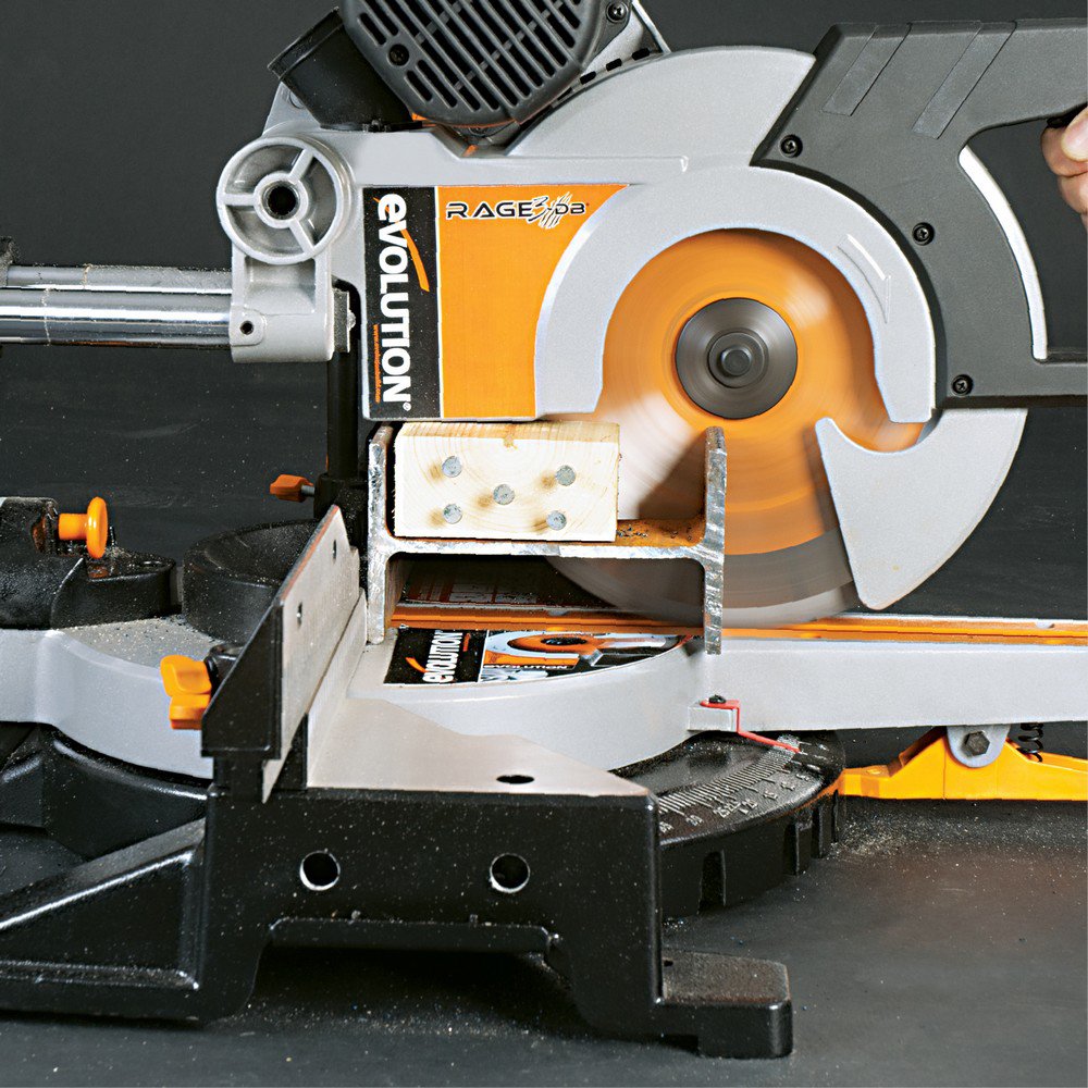 Evolution Rage3-DB 255mm verstek/afkortzaag metaal/alu/hout ...
