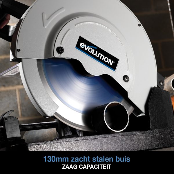 Evolution EVO355 Raptor 355mm afkortzaag voor metaal - HeelGoedGereedschap